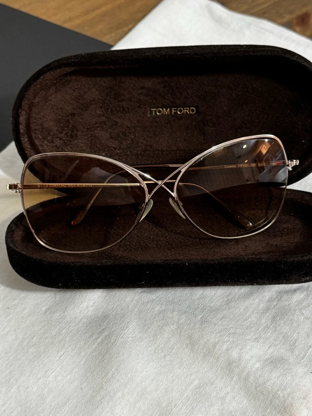 Tom Ford | Accessories | Tom Ford Colette Tf25 28f Rose Gold Butterfly ...